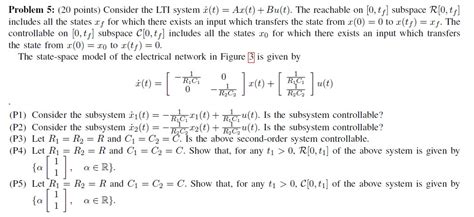 problem 5 20 points consider the lti system i t ar t