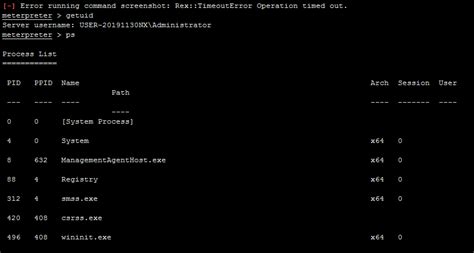 Win10 Screenshot Problem · Issue 13182 · Rapid7 Metasploit Framework · Github