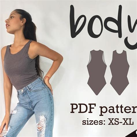 Halter Bodysuit Pattern Etsy