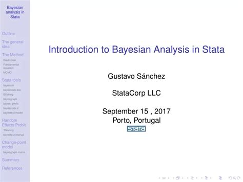 Ppt Introduction To Bayesian Analysis In Stata The Method Bayes