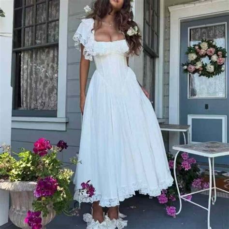 Selkie Dresses Best New Selkie The Ivory Cupid Midi Dress White