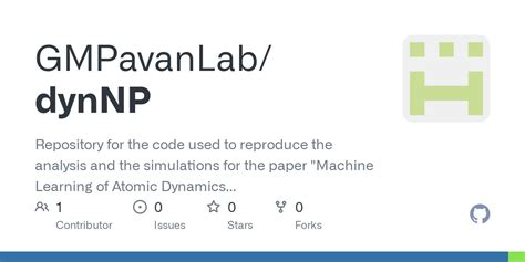 Github Gmpavanlabdynnp Repository For The Code Used To Reproduce