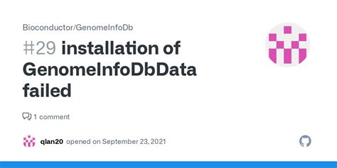 installation of genomeinfodbdata failed · issue 29 · bioconductor