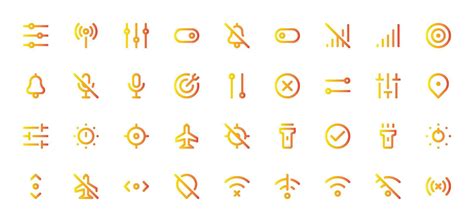 Toggles Icon Set Switches Controls Interface Toggle Symbols Vector 36179668 Vector Art At