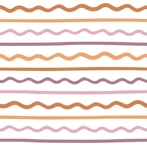 Premium Vector Wave And Straight Lines Pattern