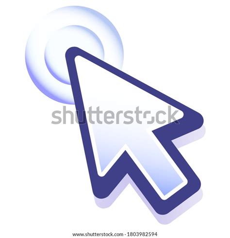Mouse Cursor Clicking Arrow Link Stock Vector Royalty Free Shutterstock