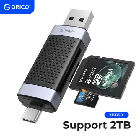 Đầu đọc Thẻ Orico Type C Usb3 0 Bộ Nhớ Đầu đọc Thẻ Thông Minh Di động Sang Sdxc Sdhc Mmc Bộ