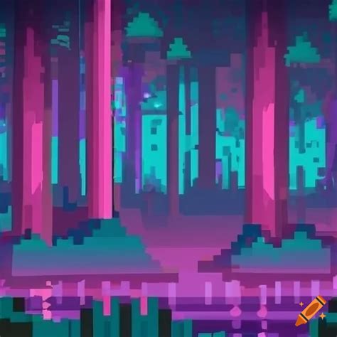 Neon Pixel Art