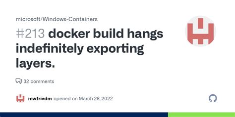 Docker Build Hangs Indefinitely Exporting Layers · Issue 213