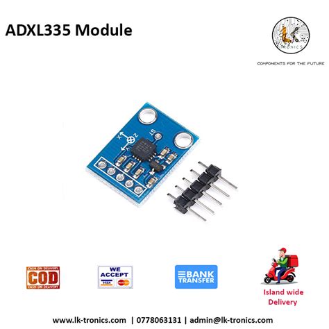 Adxl335 Module 3 Axis Analog Output Lk Tronics