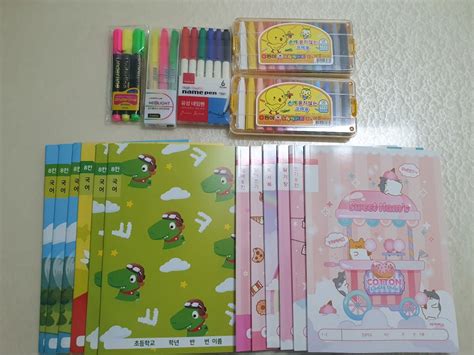 학용품 판매 노트 형광펜 네임펜 당근 중고거래