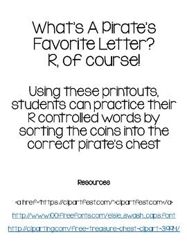 R Controlled Vowel Sort By Mrs A J Leonard Teachers Pay Teachers