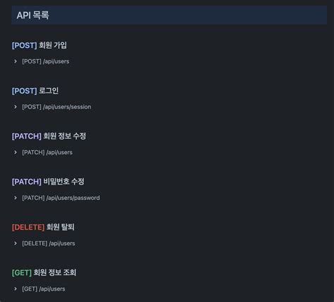 현기증 난단 말이에요 빨리 Api 문서 주세요