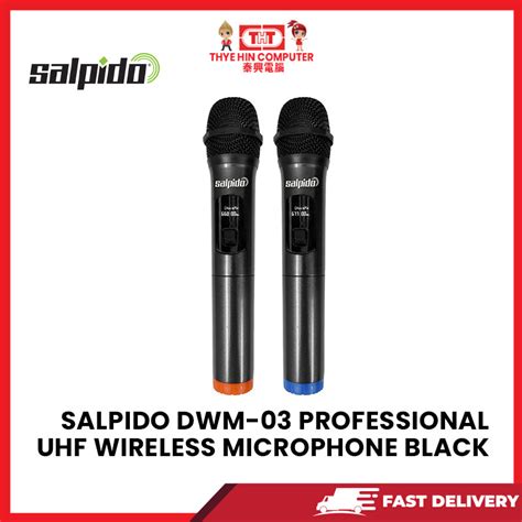 Salpido Dwm 03 Professional Uhf Wireless Microphone Black [sbn Yes Nilai Yes Melaka Yes] Thye