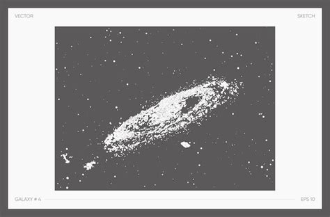 Premium Vector High Detail Illustration Of Galaxy Nebula Sketch Celestial Object