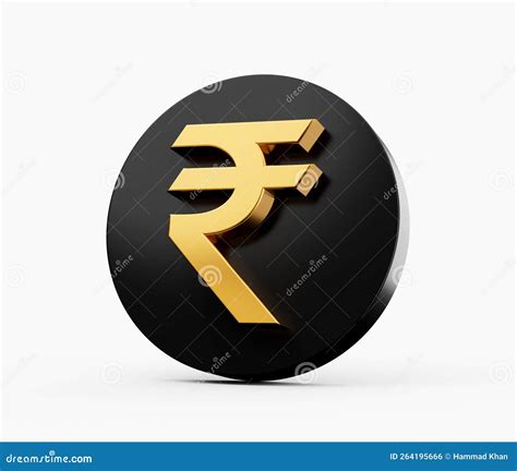 3d Currency Icon Symbols Sign Indian Rupee Inr 3d Illustration Stock
