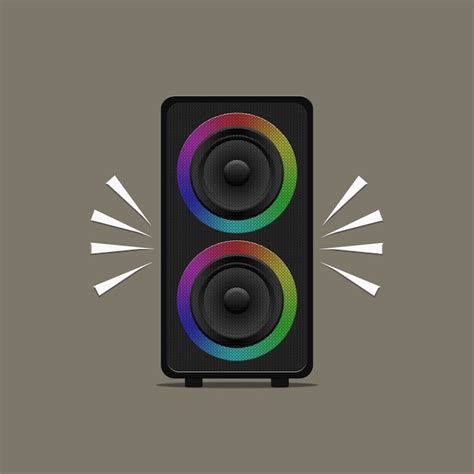 Free Photo | Dark speakers with extremely high volume