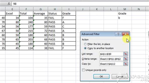 Ms Excel Advanced Filters Excel Advanced Filter Function Tutorial In