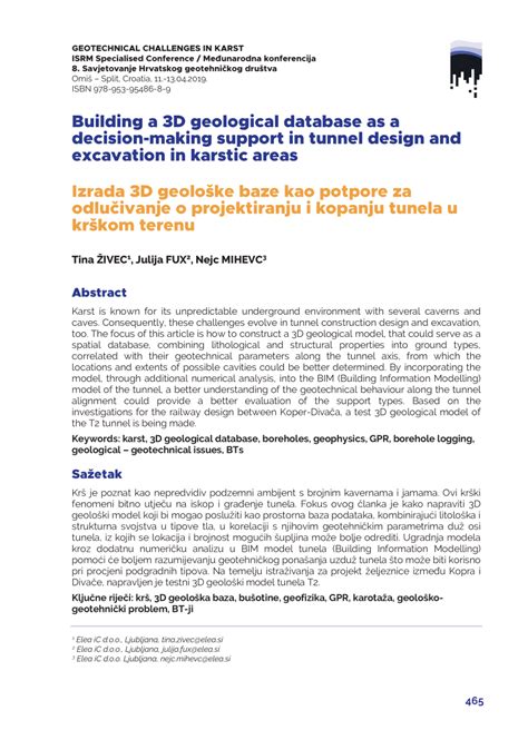 Pdf Building A 3d Geological Database As A Decision Making Support In