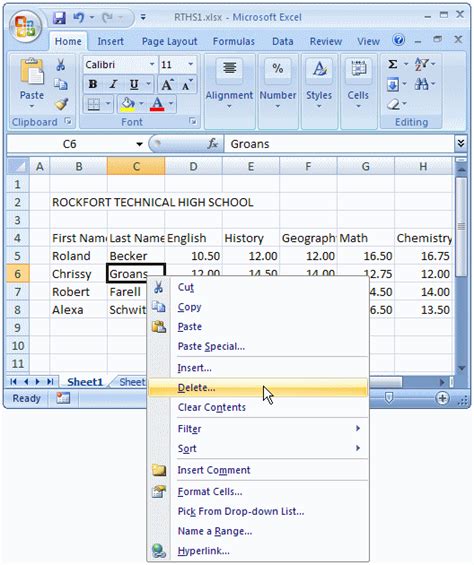 Vba For Microsoft Excel The Cells Of A Worksheet