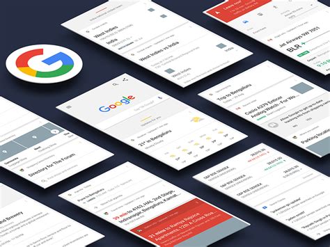 Google Now - UI Kit Sketch freebie - Download free resource for Sketch - Sketch App Sources
