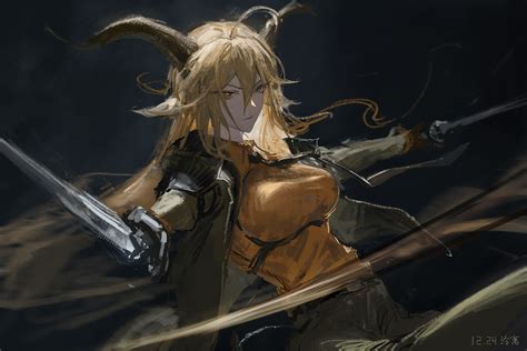 Degenbrecher Arknights Drawn By Lingear Danbooru