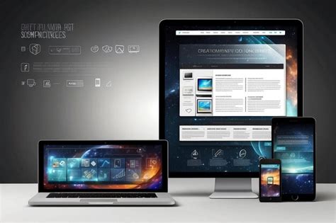 creation responsive internet website for multiple platforms building