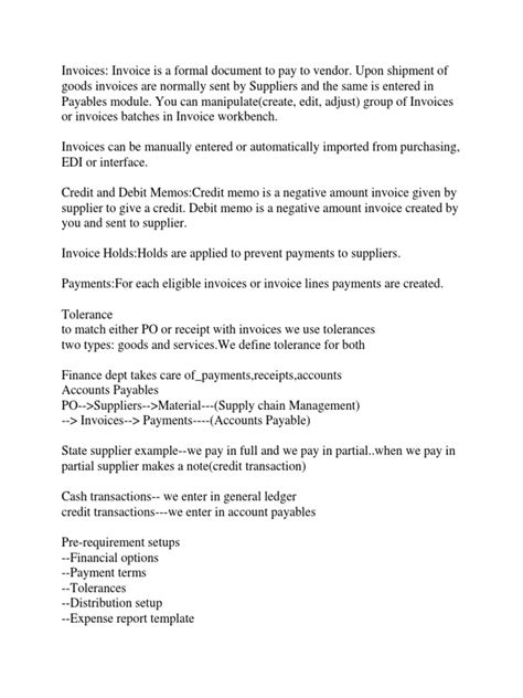 Oracle Accounts Payables Pdf Accounts Payable Debits And Credits