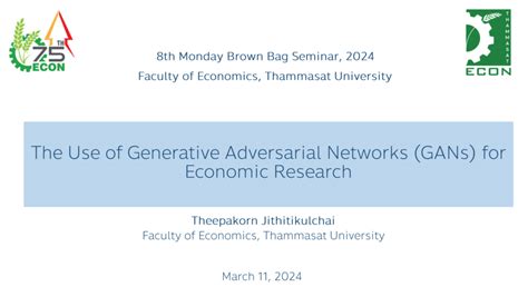 pdf the use of generative adversarial networks gans for economic