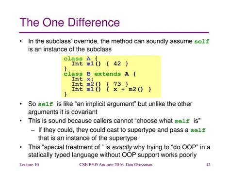 Csep505 Programming Languages Lecture 10 Object Oriented Programming Course Wrap Up Dan