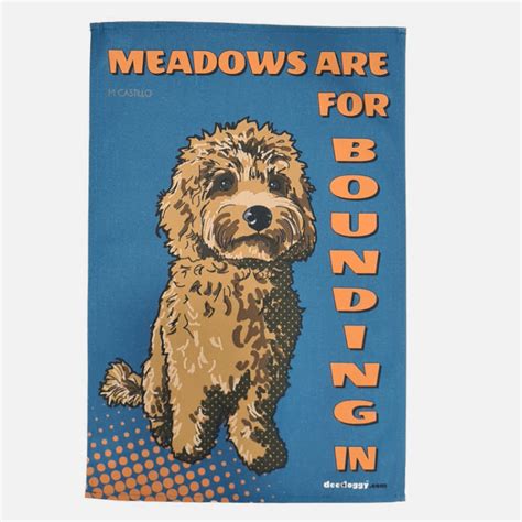 Cockapoo T Tea Towel Artist Maria Castillo Deedoggy