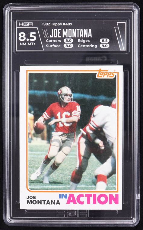Joe Montana 1982 Topps 489 Ia Hga 85 Pristine Auction