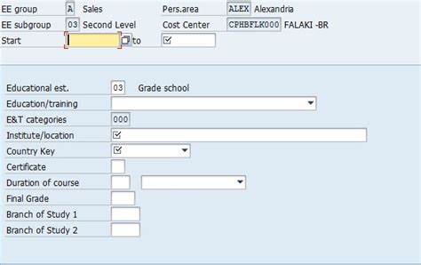 Solved Education Infotype Sap Community