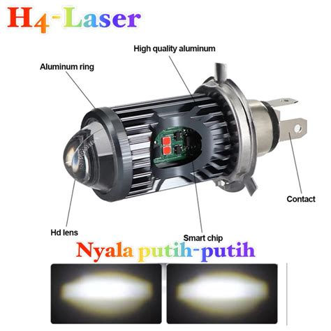 Jual Termurah Lampu Led H Laser Hi Lo Lampu Utama Motor Led Laser H Berkualitas Dan Super