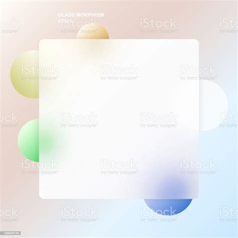 유리 모형성 벡터 효과와 현대적인 배경 투명 유리 카드 디자인 유리 형태 트렌드 스타일 흐리게 그림자와 흰색 원 추상 배너 벡터