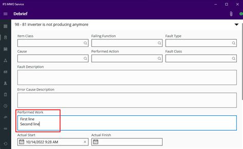 Custom Field Set Up With Multiple Lines IFS Community