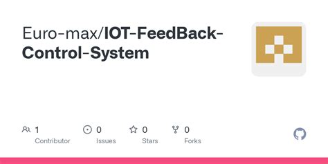 Github Euro Max Iot Feedback Control System