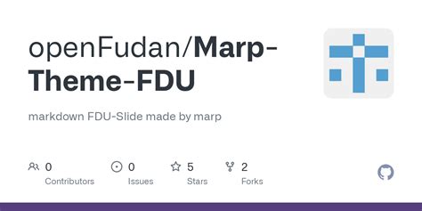 GitHub OpenFudan Marp Theme FDU Markdown FDU Slide Made By Marp