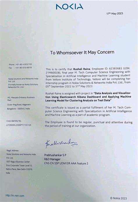 Rushali Raina On Linkedin Internship Engineering Experience