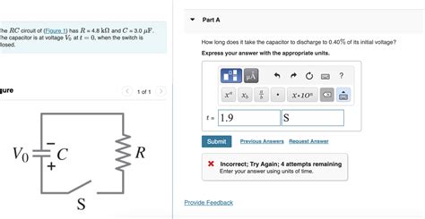 Solved The RC circuit of Figure has R kΩ and C Chegg com