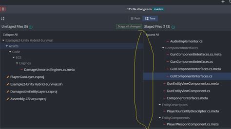 Terminal View Staged Files Panel Is Not Resizable Gitkraken