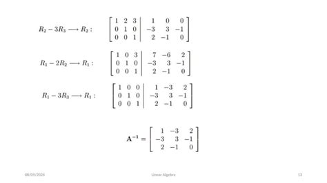 inverse finding using elementary row operations pptx