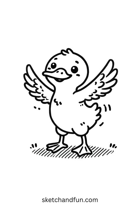 40 Easy Cute Duck Drawing Ideas Sketch And Fun