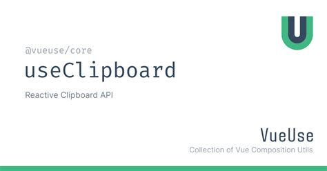 Useclipboard Vueuse