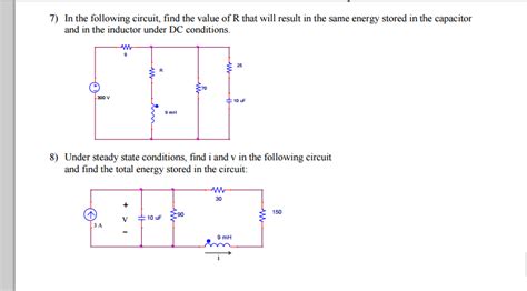 Solved A 20 Mh Inductor Has Energy W T 5 Cos 60t 2 J