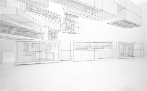 Premium Photo A 3d Rendering Of A Room With A White Line Drawn On It