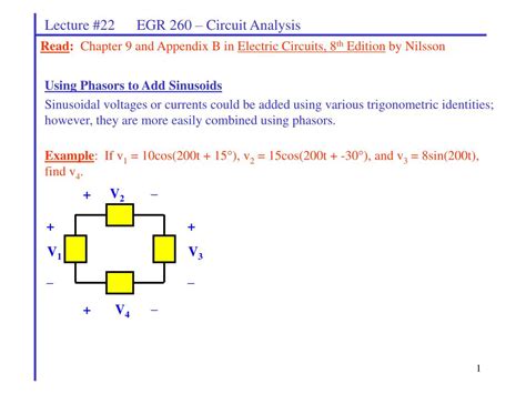 PPT Lecture EGR Circuit Analysis PowerPoint Presentation ID