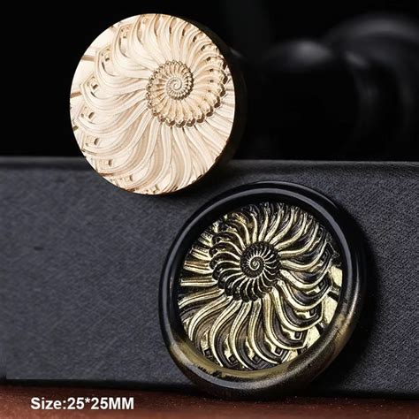 Fossil Wave Wax Seal 25x25 Mm The Crimson Store