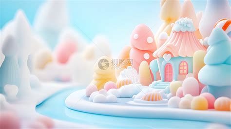 甜蜜糖果屋插画图片下载 正版图片601854841 摄图网