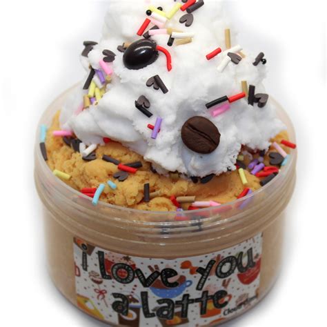 I Love You A Latte Scented Cloud Slime